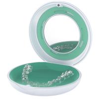 China Green Color Dental Aligner Case With Mirror Adjustable Vent Holes for sale