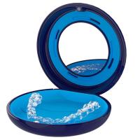 China Green Color Dental Aligner Case With Mirror Adjustable Vent Holes for sale