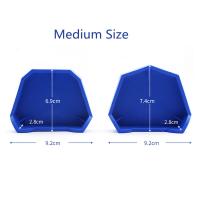 China Blue PVC Material Dental Impressions Trays Base Former With 3 Sizes for sale
