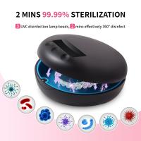 China UVC Disinfectant Aligner Box,Orthodontic Clean Case Black for sale