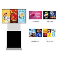 China 55 Inch Rotating Touch Screen Kiosk Display with 1920×1080 Resolution and 350 cd/m² Brightness for Interactive Advertising for sale