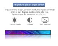 China 23.1 Inch Stretch Bar Totem Lcd Display High Brightness Strip Advertising Screen for sale