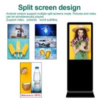 China Floor Standing Digital Signage LCD Display 1920 X 1080 High Resolution With Android for sale