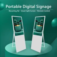 China 43 49 55 Inch Indoor Portable Signage Display with 1920x1080 Resolution and 450 cd/m² Brightness for sale