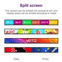 China Bar Type LCD Digital Signage 1080P Full HD Advertising Display for sale
