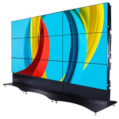 China 55 Inch LCD Video Wall Display with 3.5mm Narrow Bezel, 500cd/m² Brightness and 100,000+ Hour Lifespan for 2x2 3x3 Multi-Splicing Advertising Applications for sale