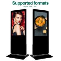 China VETO Android Floor Standing Screen 4K Interactive Touch Screen Digital Signage and Displays for sale