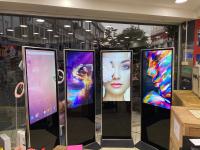 China Vertical Floor Stand Digital Signage 55inch Indoor Multi Touch LCD Screen for sale
