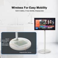 China 32 Inch Mobile Smart Touch Screen Monitor with 230WH Battery and 1920x1080 IPS Display for sale