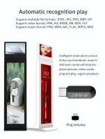 China 13.3+37 Inch Dual Screen Floor Standing Digital Signage Indoor Android Horizontal Vertical Display for sale