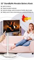 China 21.5/27/32 Inch Android Portable Touch Screen TV with 350cd/m² Brightness and 230WH Battery for sale