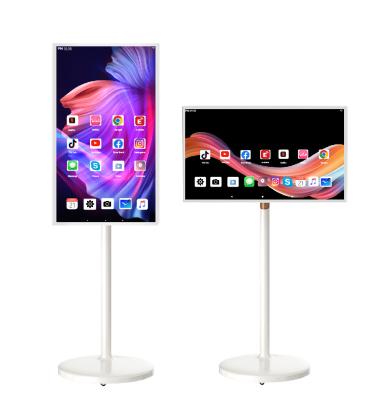 China VETO Wireless Portable TV Long Battery Life 32 Inch Rotatable Smart Advertising Digital Signage for sale