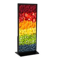 China 70 Inch Splice Floor Standing Digital Interactive Kiosk Full Screen 4k with 178° Visual Angle for sale