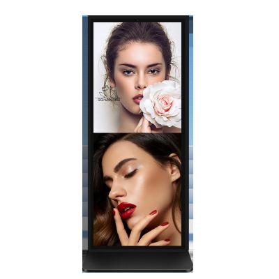 China 70 75 86 Inch Advertising Digital Signage 4K Full Screen Floor Stand for sale