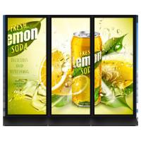 China Indoor Touch Screen Advertising Kiosk CMS Software LCD Displays Splicing Use for sale