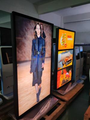 China Full Screen 4k Splice Floor Standing Advertising Display with 178° Visual Angle for sale