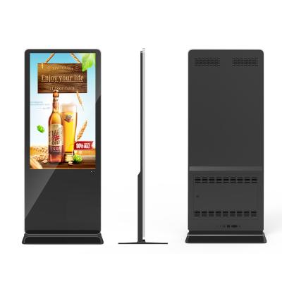 China VETO Indoor Advertising Display 43 49 55 Inch Vertical Totem With Auto Media Player for sale