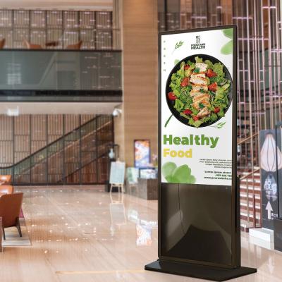 China Interactive Floor Stand Digital Signage with 1920×1080 Resolution and 500 cd/m2 Brightness for sale