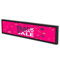 China VETO 28 Inch Streched Bar Lcd Display Indoor Ultra Wide Strip Shelf Edge Advertising Digital Signage For Supermarket for sale
