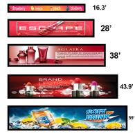 China VETO Multiple Size Stretch bar Lcd Display Digital Signage Advertising Screens for Sale for sale