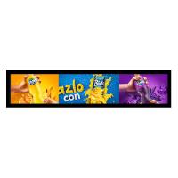 China CCC Bar Stretched LCD Display High Brightness Subway Advertising Panel Display Screen for sale