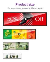 China VETO Android LCD Screen Display 29 28 35 37 Inch Ultra Thin Indoor Digital Stretch Bar LCD For Retail Store for sale