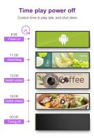 China VETO Android LCD Screen Display 29 28 35 37 Inch Ultra Thin Indoor Digital Stretch Bar LCD For Retail Store for sale