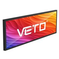 China VETO 24 29 35 inch Wall Hanging Android WIFI stretched bar lcd wide ultra shelf edge display for retail store for sale