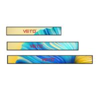 China VETO Custom Size Stretched Bar LCD Screen Indoor Advertising Shelf Edge Digital Signage For Supermarket for sale