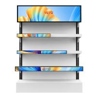 China VETO 23.1 24 29 Inch Wall Mount Digital Signage Stretched Bar LCD Smart Shelf Edge Displays Supermarket Screen for sale