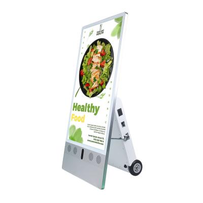 China VETO Outdoor Portable 43 Inch Smart TV Waterproof LCD Advertising Digital Poster For Retail Store for sale