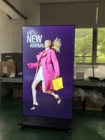 China VETO 4K Full Screen Android LCD Advertising Display with 450nit Brightness Floor Standing Digital Signage for sale