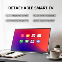 China VETO Wholesale 27 Inches Detachable Digital Tv Tablet with Built-in 13MP Camera  Wireless Rolling Smart Tv for sale