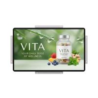 China VETO 21.5 27 32 Inch Indoor HD Open Frame LCD Display Embedded Advertising Menu Board Display for sale
