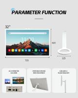 China VETO 32 Inch Dual Mode Detachable Smart TV Desktop Stand 13 MP Portable Screen for sale