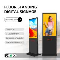 China VETO 43 Inch Floor Standing LCD Advertising Player Ultra-thin Digital Signage Display Manufacturer for sale