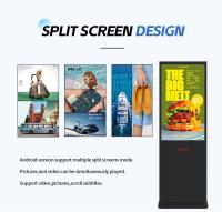 China VETO 43 Inch Floor Standing LCD Advertising Player Ultra-thin Digital Signage Display Manufacturer for sale