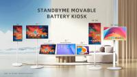China VETO 32 Inch Portable Smart Screen 4K Resolution Wireless Movable TV Supplier for sale