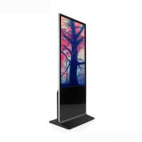 China 55-Inch Floor Standing Touch Screen Kiosk with 500 cd/m² Brightness and 1920×1080 Resolution for Digital Signage for sale