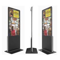 China 55-Inch Floor Standing Touch Screen Kiosk with 500 cd/m² Brightness and 1920×1080 Resolution for Digital Signage for sale