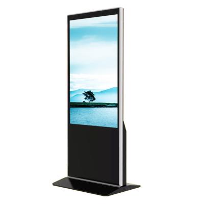 China VETO 43 49 55 Inch Android Floor Standing Digital Kiosk 4K Resolution Indoor LCD Advertising Video Players Touch Screen for sale
