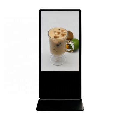China VETO Indoor Floor Standing LCD Advertising Display 49 55 65 Inch 4K Vertical Interactive Touch Signage For Retail Store for sale