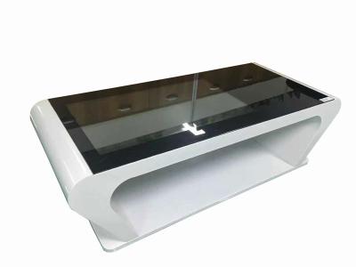 China 43 Inch LCD Touch Screen Coffee Table with 4mm Tempered Glass and 1920x1080 Resolution for sale