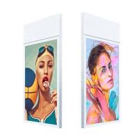 China 55 Inch Dual Screen LCD Advertising Display with 500 cd/m² Brightness and 1920×1080 Resolution for Retail Stores for sale