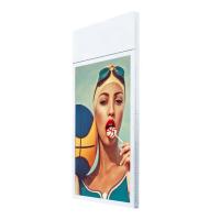 China 55 Inch Dual Screen LCD Advertising Display with 500 cd/m² Brightness and 1920×1080 Resolution for Retail Stores for sale