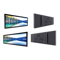 China VETO Customisizd Size Bar LCD Display Ultra Wide Shelf Edge Strip Screen HD  Digital Signage Stretched LCD Panel for sale
