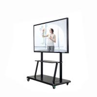 China 55 Inch Infrared Touch Smart Interactive Whiteboard with 500 Nits Brightness and 10-Point Gesture Control for sale