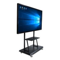 China 55 Inch Infrared Touch Smart Interactive Whiteboard with 500 Nits Brightness and 10-Point Gesture Control for sale