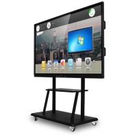 China 100 Inch High Resolution Interactive Whiteboard with IR Touch, 1920×1080 FHD Display, 400 cd/m² Brightness for Education and Business for sale