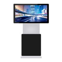 China 43-inch 4K Full HD Rotating Floor Standing Digital Signage Kiosk with IR Touch Screen - 178° Viewing Angle, 1920×1080 Resolution for sale